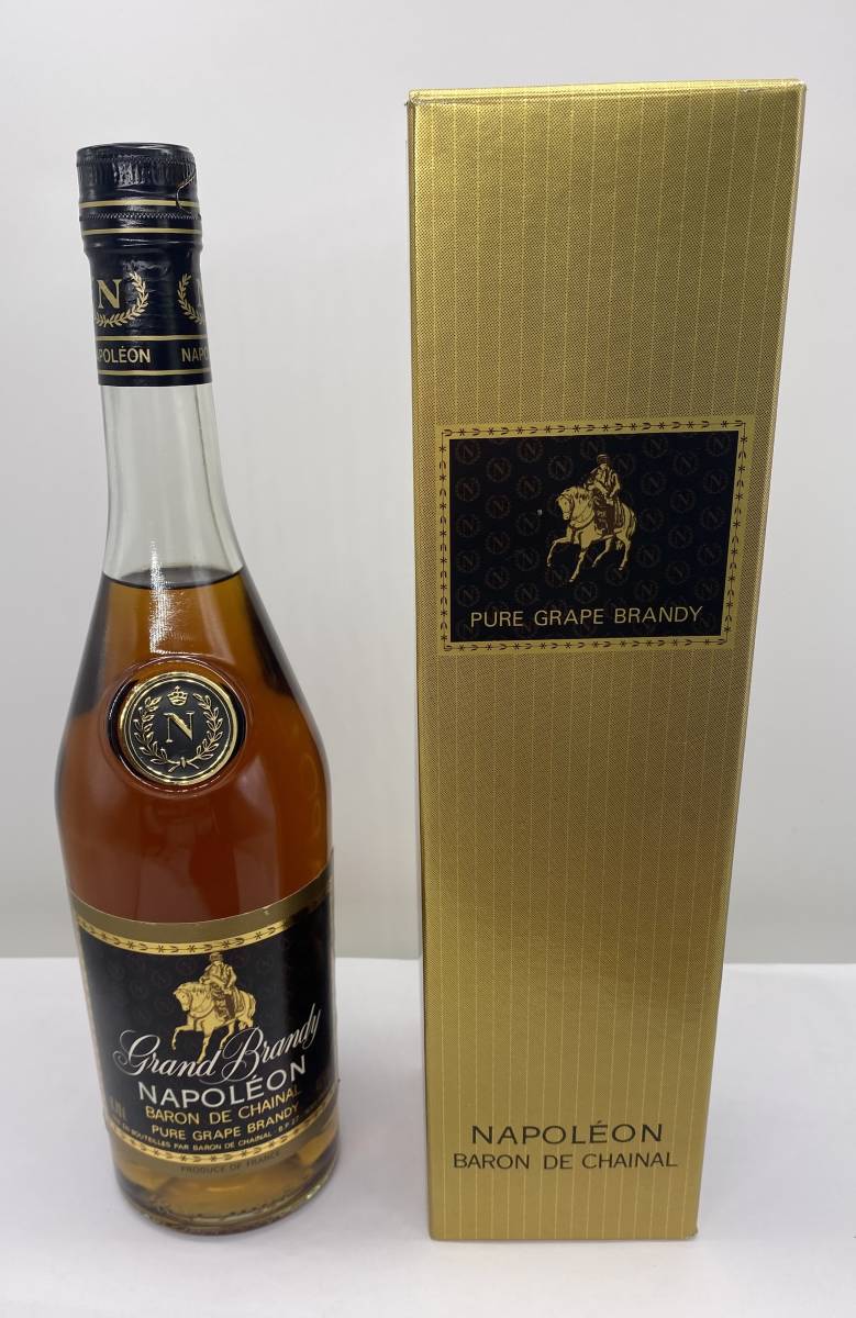 1円スタート 古酒 Grand Brandy NAPOLEON BARON DE CHAINAL ナポレオン バロン ド シャイナル 0 ...
