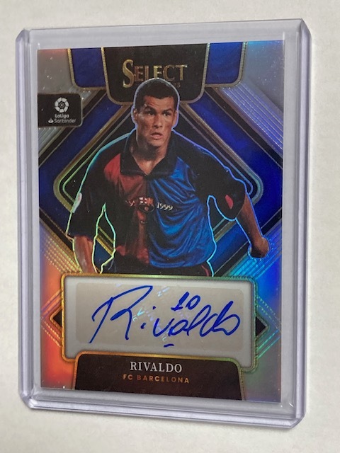 2022-23 Panini Selct La Liga Soccer Autograph Rivaldo FC Barcelona 直筆 ...