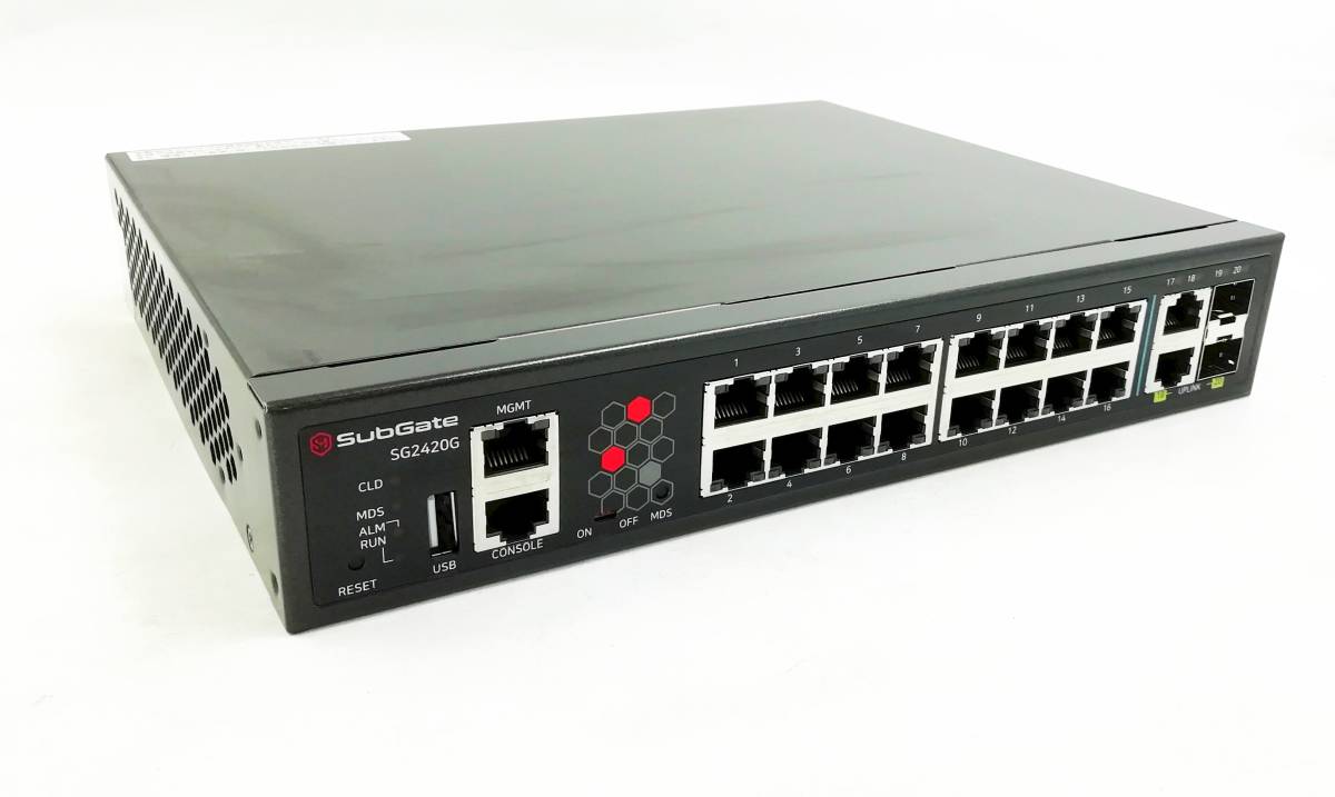 ファンレス静音 SubGate SG2420G 16ポート スイッチングハブ 22年製 HanDreamnet OEM 即納 一週間返品保証 ...