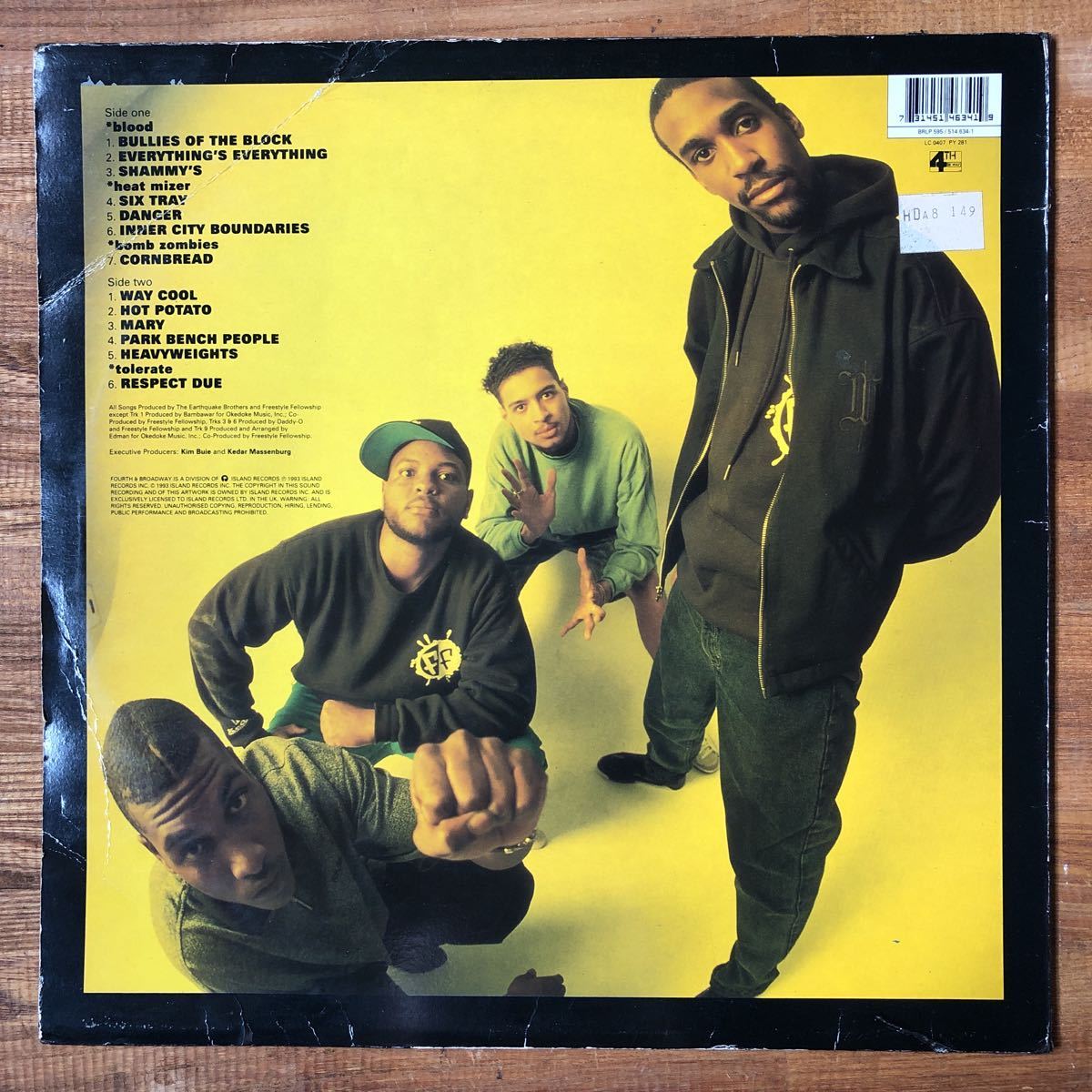 UK盤/Original/LP/Freestyle Fellowship/Innercity Griots/4th & Broadway ...
