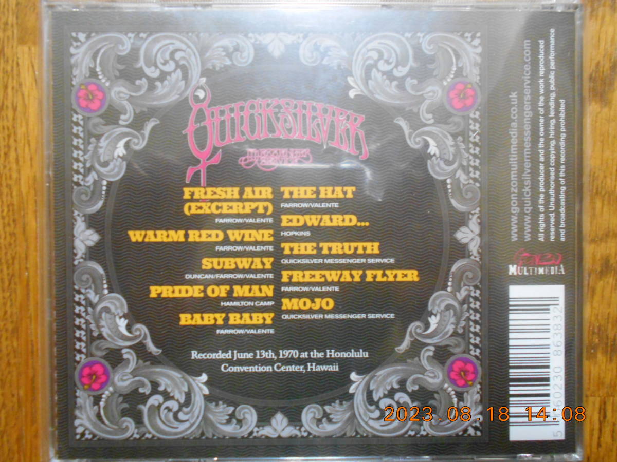 2枚組 ほぼ 1000枚限定盤 QUICKSILVER MESSENGER SERVICE / Hawaii 1970 クイックシルバー ...