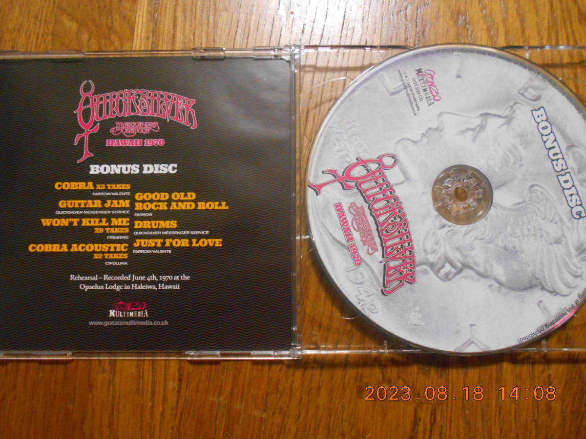 2枚組 ほぼ 1000枚限定盤 QUICKSILVER MESSENGER SERVICE / Hawaii 1970 クイックシルバー ...