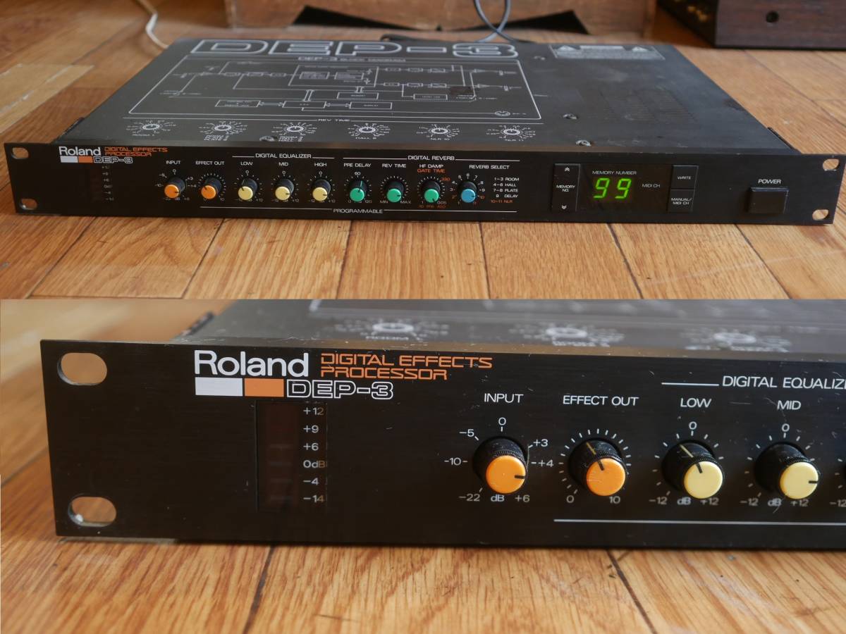 Roland DEP-3 DIGITAL EFFECTS PROCESSOR デジタルエフェクトプロセッサー 品 ローランド(エフェクター ...