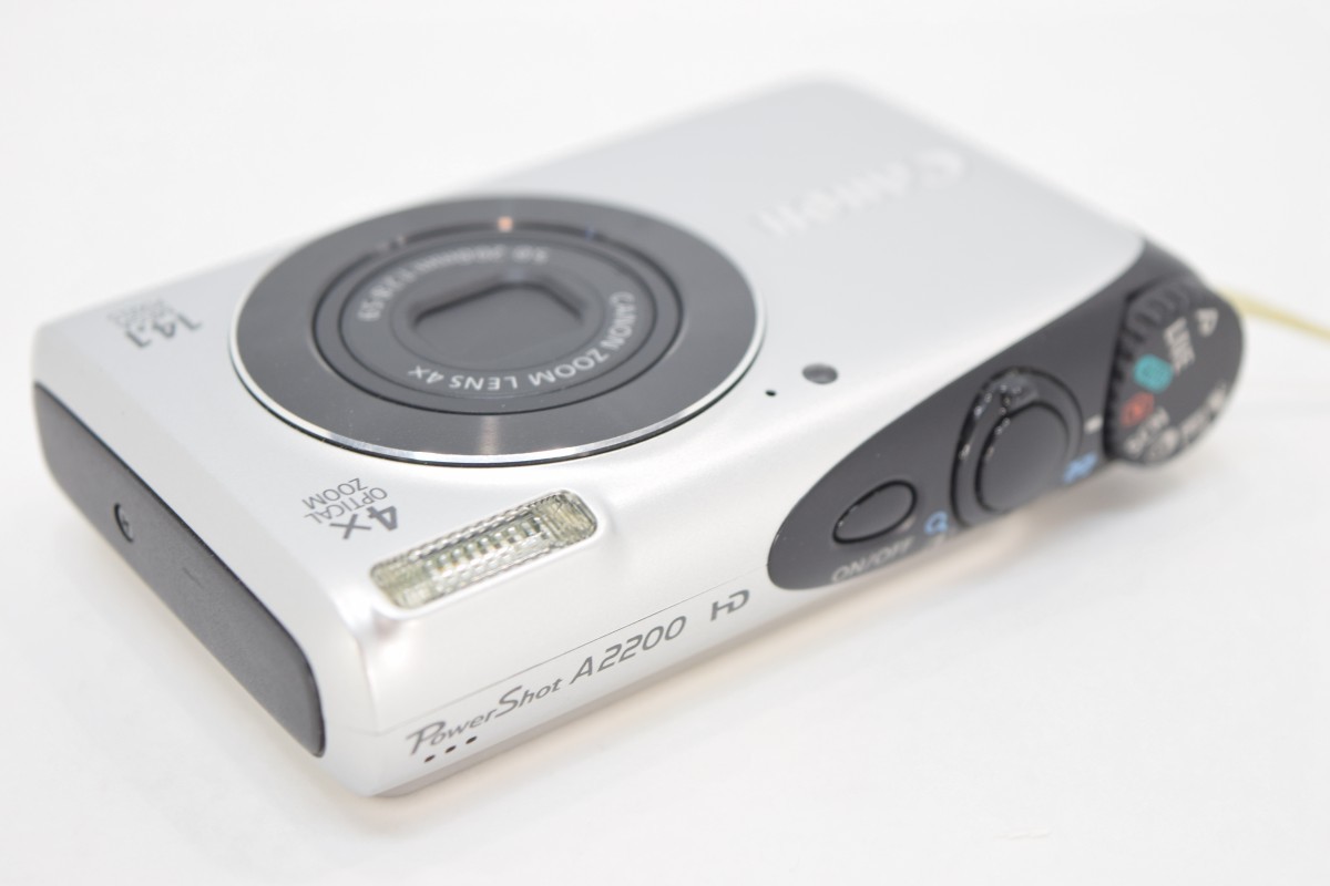 CANON キヤノン Power Shot パワーショット A2200 HD PC1585 シルバー 4x f=5.0-20.0mm 1:2 ...