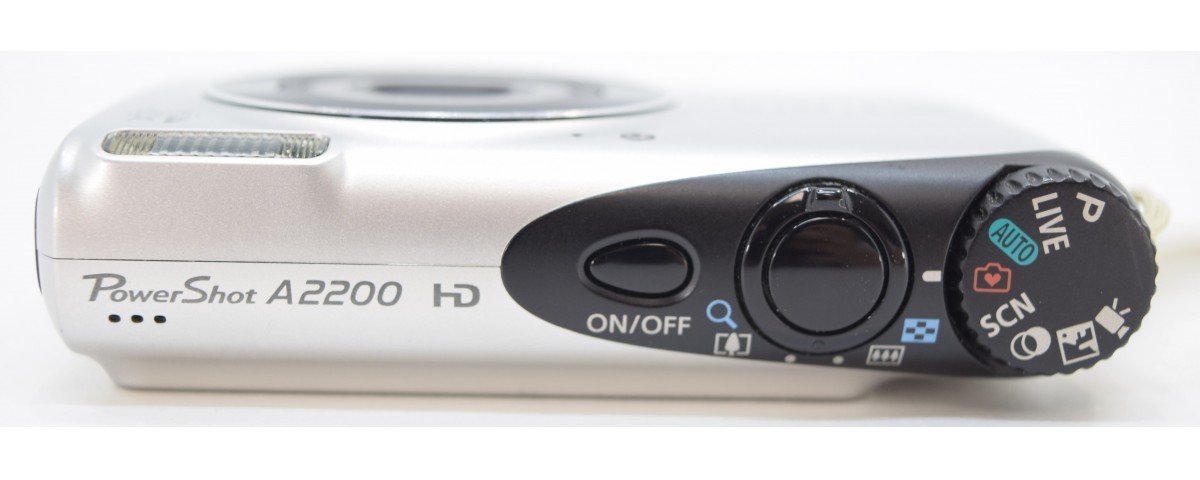 CANON キヤノン Power Shot パワーショット A2200 HD PC1585 シルバー 4x f=5.0-20.0mm 1:2 ...