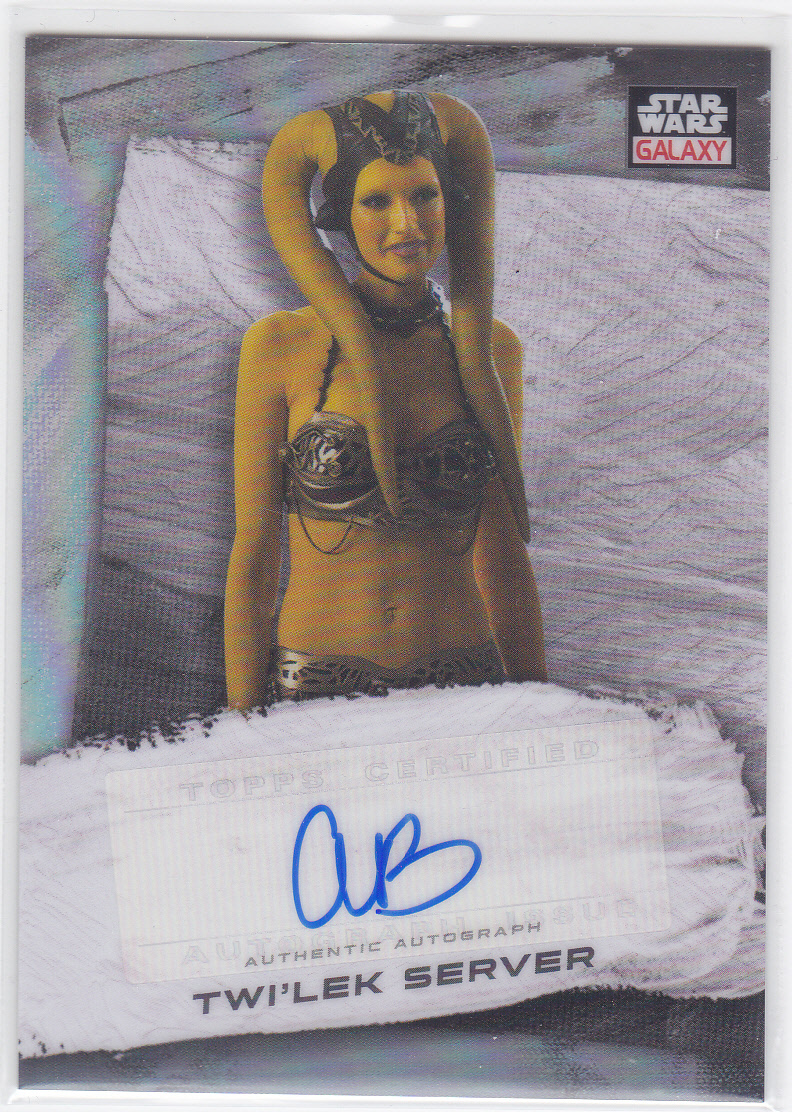 2022 Topps Star Wars Galaxy Andrea Bartlow As Twilek Server Auto Card