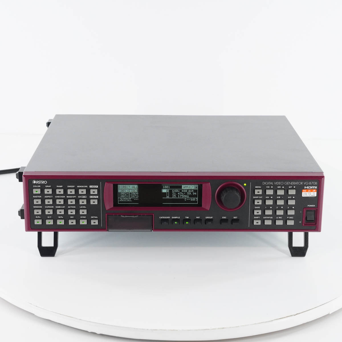 DW 8日保証 05/2022CAL VG-870B ASTRO DIGITAL VIDEO GENERATOR アストロ ビデオ ...