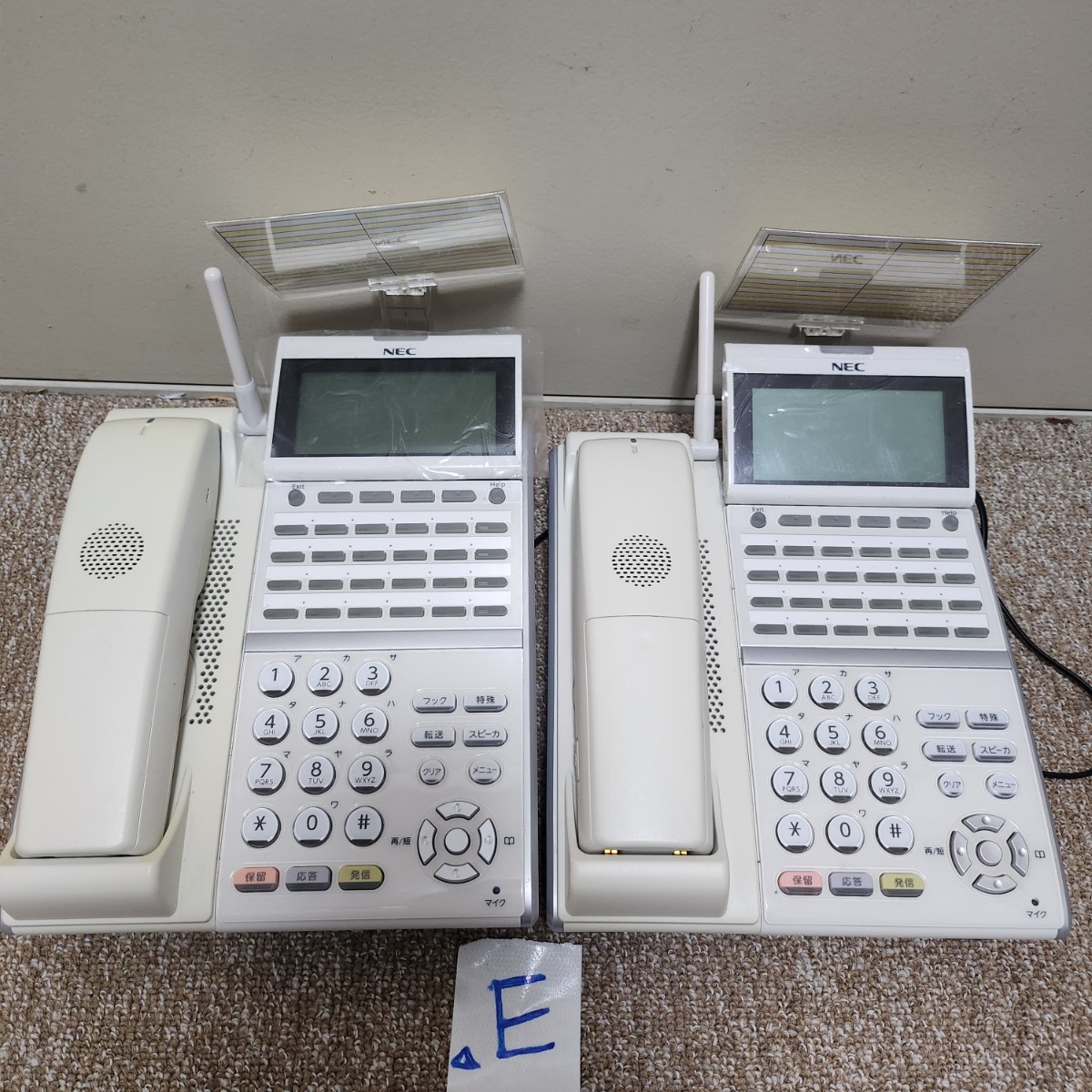 E お得 NEC DT400シリーズ 24ボタンカールコードレス多機能電話機 DTZ-24BT-3D WH TEL/DZV XD W-3Y ...