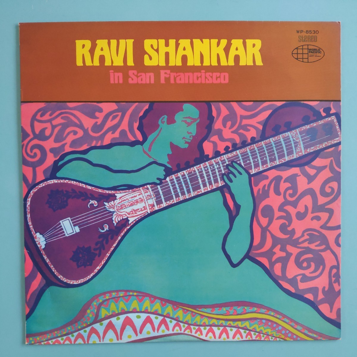 美盤/試聴済LP Ravi Shankarシタール奏者 サンフランシスコのラヴィ シャンカール アラ ラーカ タブラ奏者 カマラ タンブーラ ...
