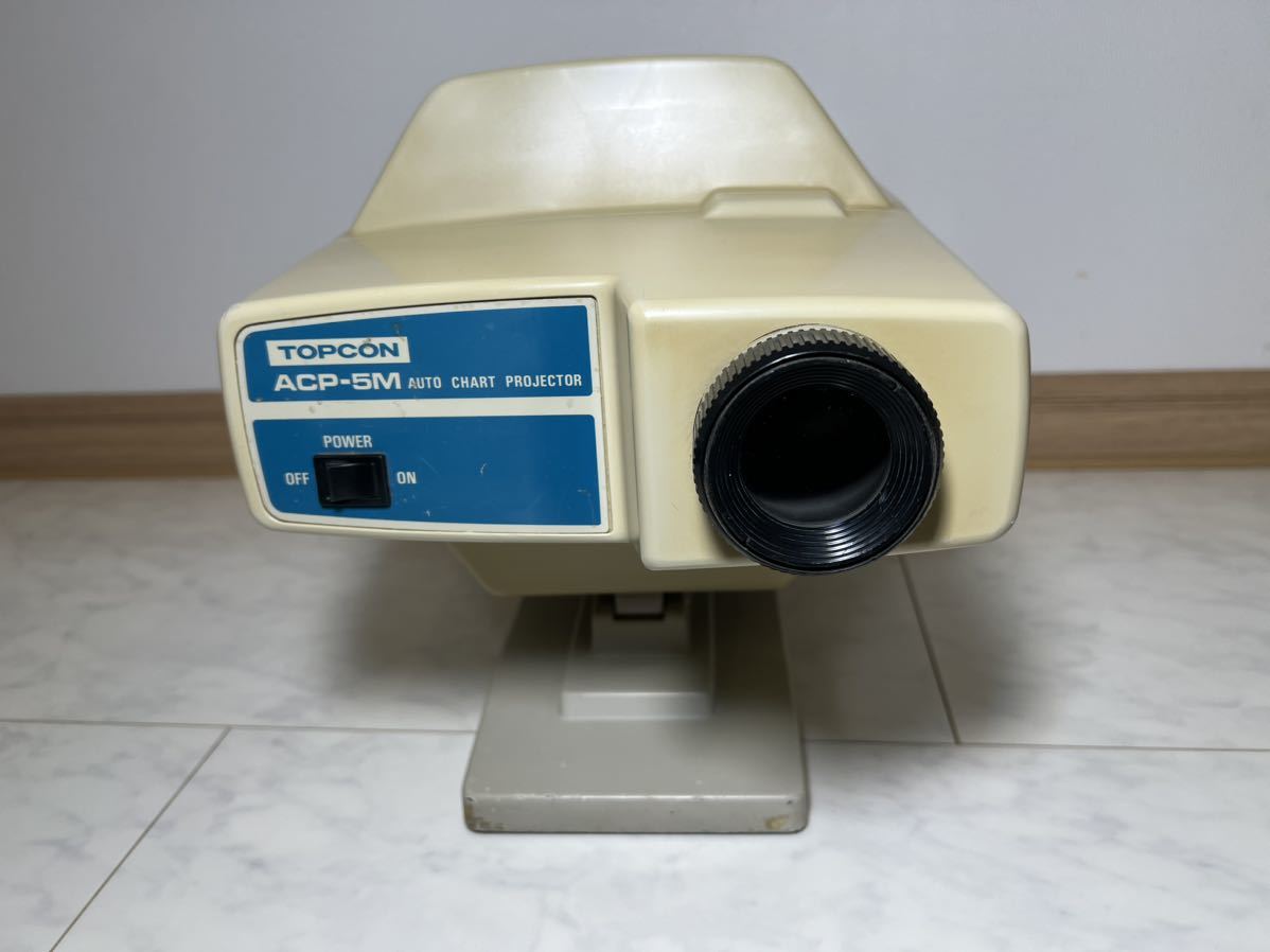 TOPCON トプコン オートチャートプロジェクター AUTO CHART PROJECTOR ACP-5M リモコン付き 視力計 眼鏡機器 ...