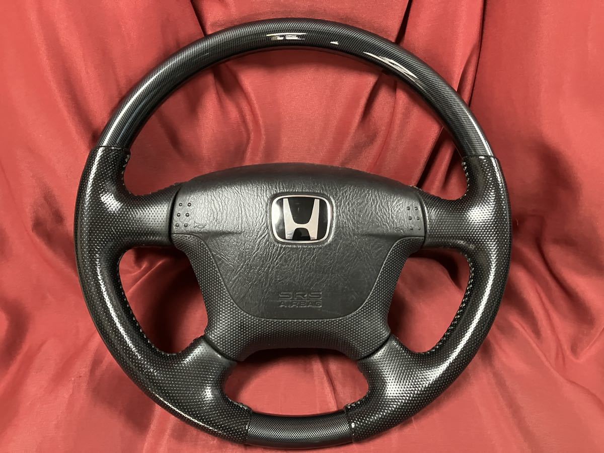 ストリームRN3 純正 カーボン調 革 コンビステアリング エアバック(ステアリング、ハンドル本体)｜売買されたオークション情報、yahooの商品情報をアーカイブ公開 - オークファン ...