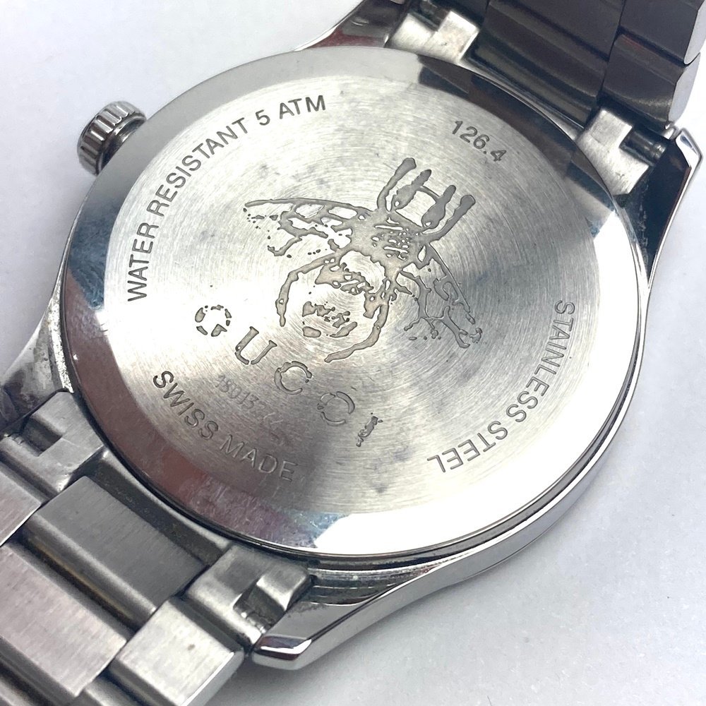 rm GUCCI グッチ Gタイムレス ビー 腕時計 126.4 YA1264131 ウォッチ クオーツ 蜂 稼働品 箱付(男性用)｜売買され ...