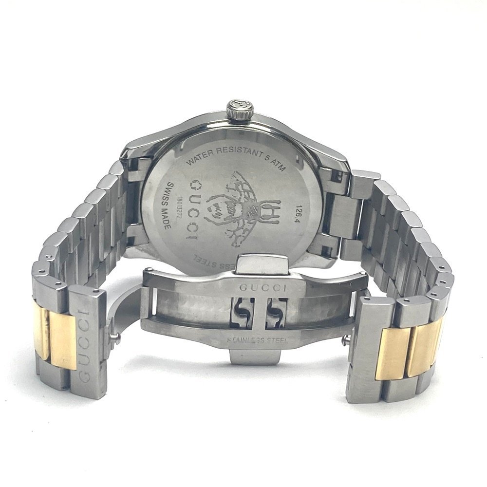 rm GUCCI グッチ Gタイムレス ビー 腕時計 126.4 YA1264131 ウォッチ クオーツ 蜂 稼働品 箱付(男性用)｜売買され ...