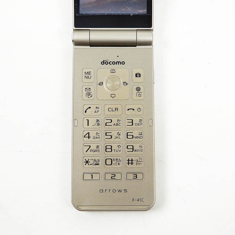 docomo ドコモ arrows アローズ ケータイ ベーシック F-41C ゴールド 判定 X7982(携帯電話)｜売買されたオークション ...