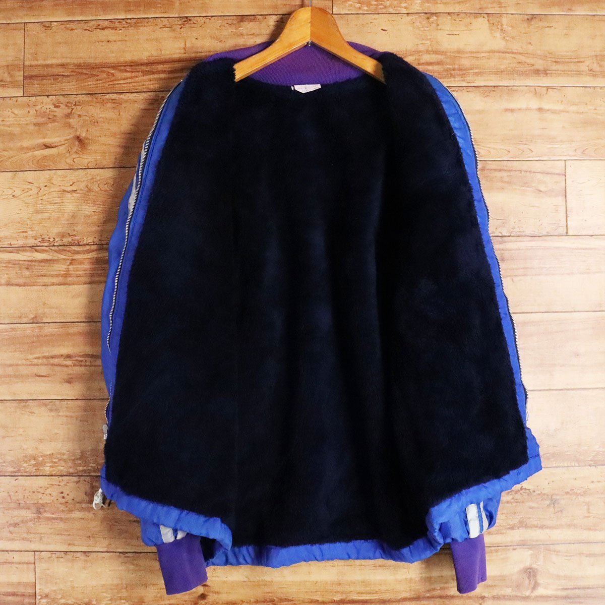B9J/R6.2-2 70s ヴィンテージ アメリカ製 The GREAT LAKES JACKET ナイロンジャケット ブルゾン 裏ボア ...