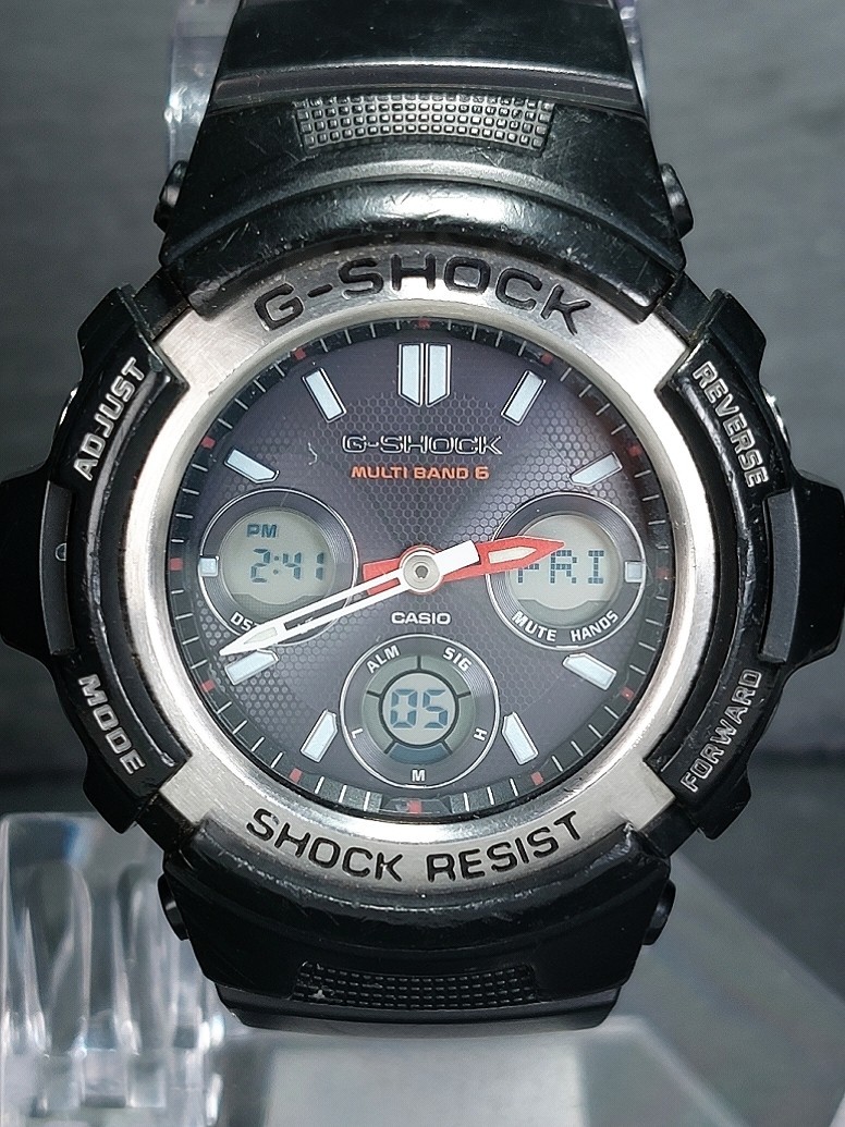CASIO カシオ G-SHOCK ジーショック MULTI BAND 6 マルチバンド6 AWG-M100 メンズ 腕時計 アナデジ 電波 ...