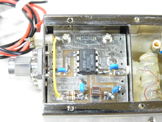 HPマイクロ波 NEC UPC1656C 850MHz Gain19dB OUT10.5dBm DC+10V WIDE-BAND ...