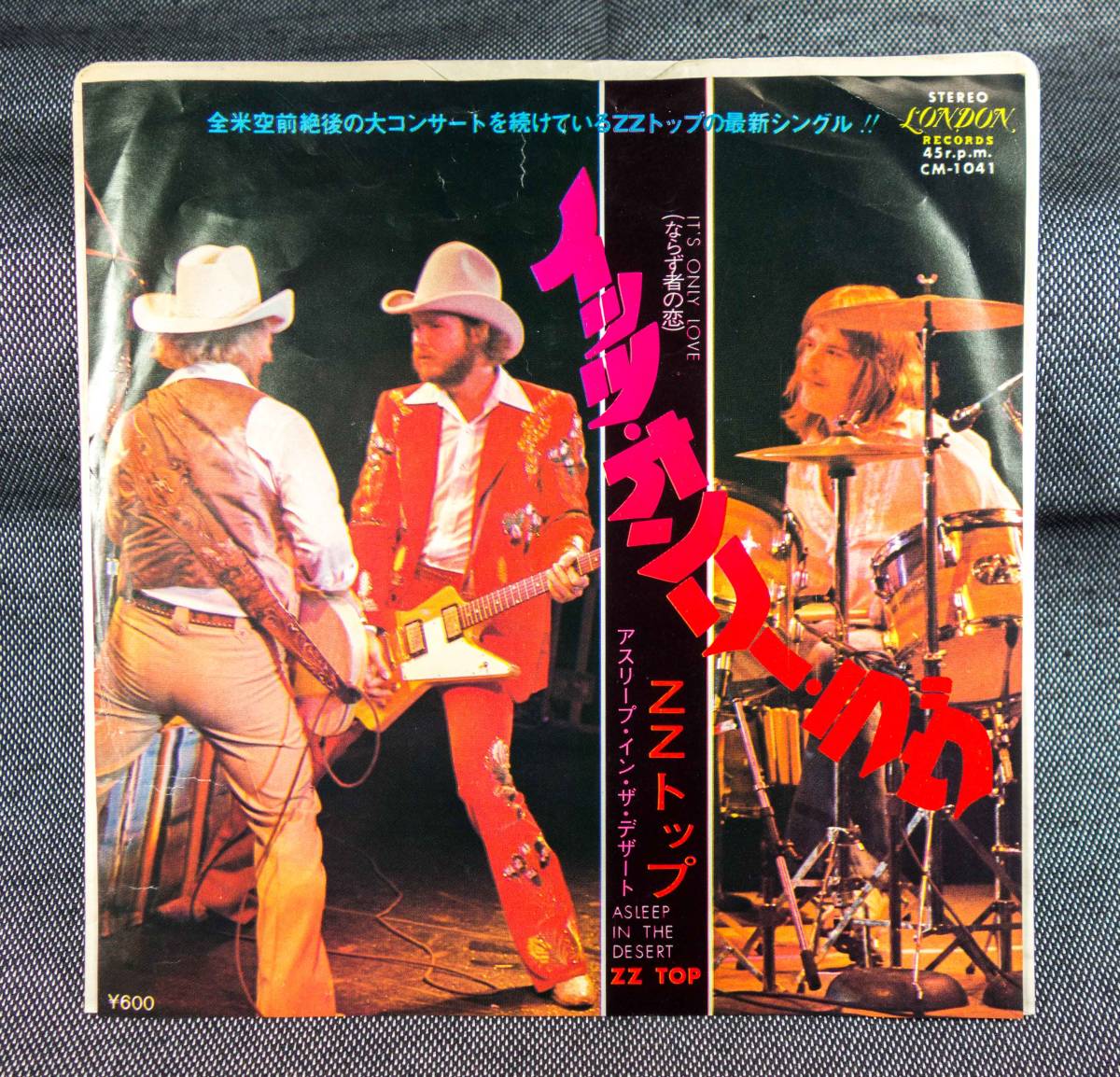ZZ TOP ZZトップ IT'S ONLY LOVE 日本盤 7” SINGLE LONDON RECORDS CM-1041(Zz Top ...