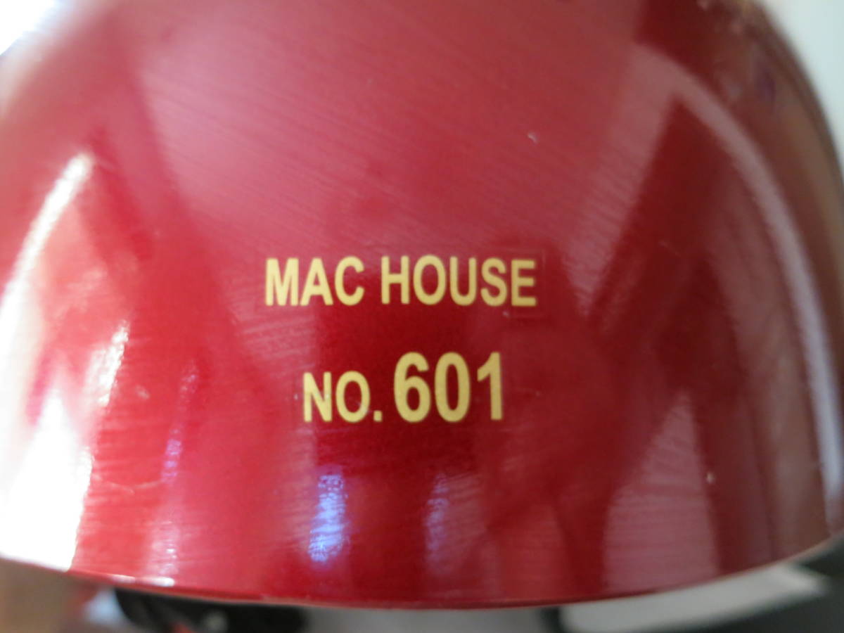 used MAC HOUSE NO 601 ワインレッド 半キャップ ハーフキャップ ヘルメット(フリーサイズ)｜売買されたオークション情報 ...