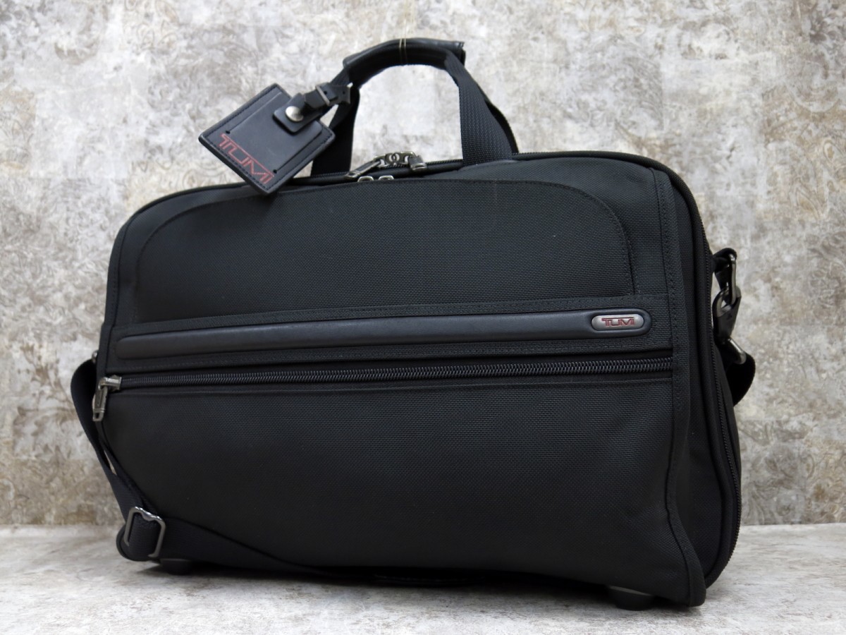 極 TUMI トゥミ メンズ ナイロン カーフ レザー 本革 2way ビジネス バッグ ブリーフケース 黒 肩掛け D11615 ...