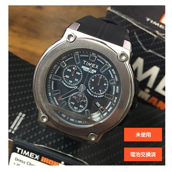 1円 訳あり電池交換済 TIMEXメンズ腕時計 タイメックス アイアンマン R5.8 IRONMAN T5K354 ラバーベルト ウォッチ ...