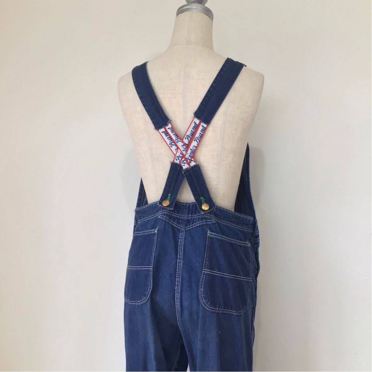60s POINTER ポインター デニム オーバーオール ローバック / ビンテージ ヴィンテージ サロペット ワークパンツ USA アメリカ 40s50s(オーバーオール)｜売買された ...