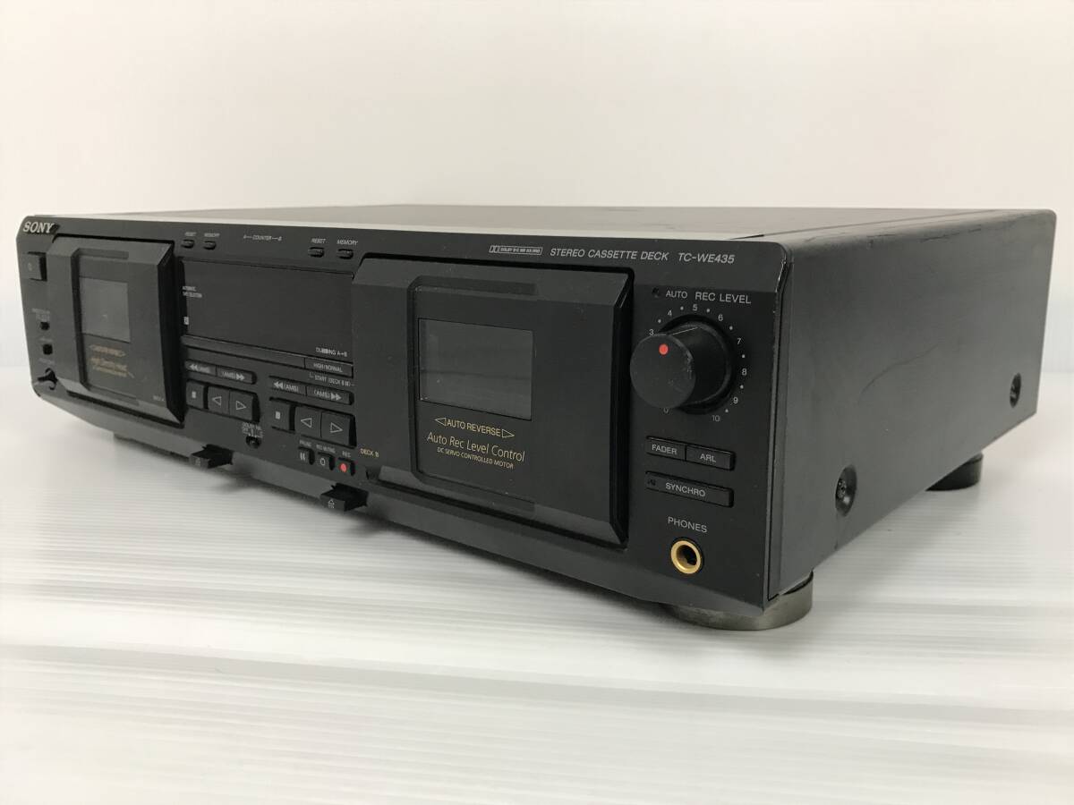 SONY ソニー ダブルカセットデッキ TC-WE435 通電 カセット オーディオ 当時物(一般)｜売買されたオークション情報、yahooの ...