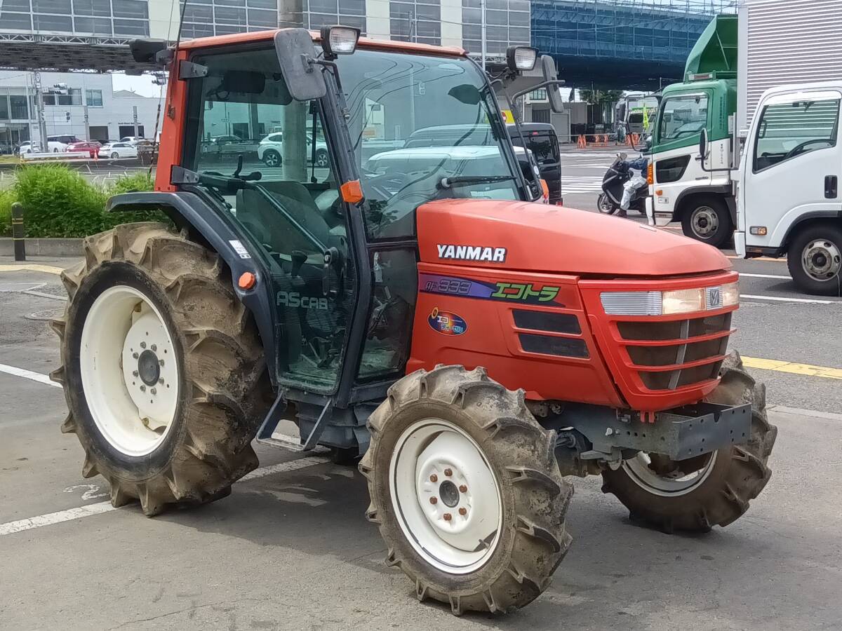 宮城県発 ヤンマー エコトラ AF333 始動OK 4WD/水平/倍速/逆転PTO/バックアップ/キャビン/エアコン 現状品 売切(建設機械 ...