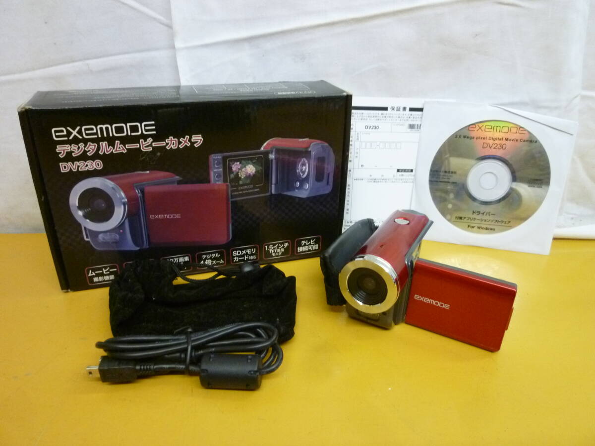 BB385 exemode デジタルムービーカメラ DV230 200万画素 SDカード対応 動確OK/60(その他)｜売買されたオークション情報、yahooの商品情報をアーカイブ公開 ...