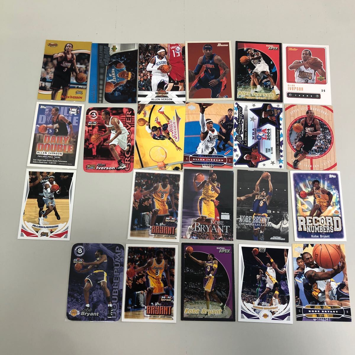 NBA バスケットボール カード 165枚まとめ Kobe Bryant Shaquille O'Neal Allen Iverson ...