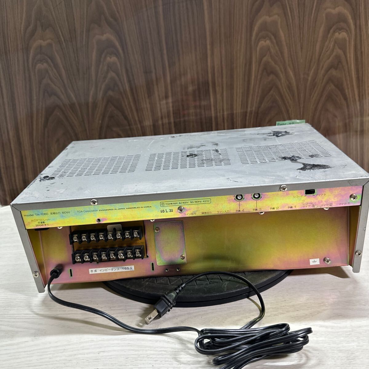 PCN98-2049 激安 卓上アンプ TOA TA-1060 NEWTECHNO SERIES 通電OK 現状品(その他)｜売買された ...