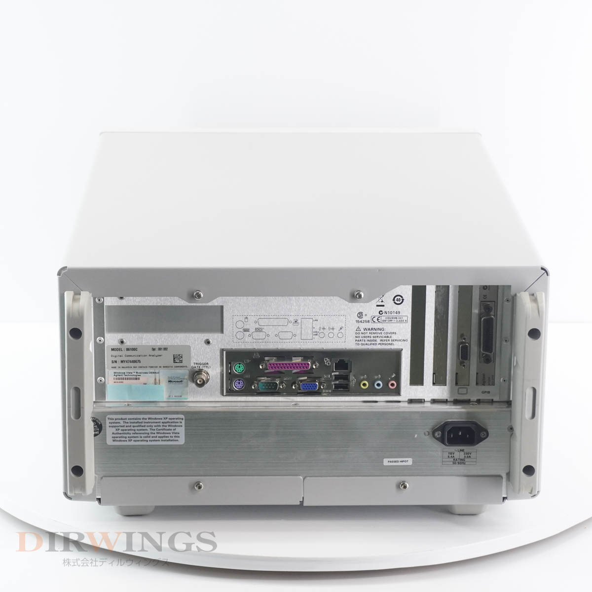 DW 8日保証 DCA-J 86100C infiniium Agilent Digital Communications Analyzer Oscilloscope 001 092 ...