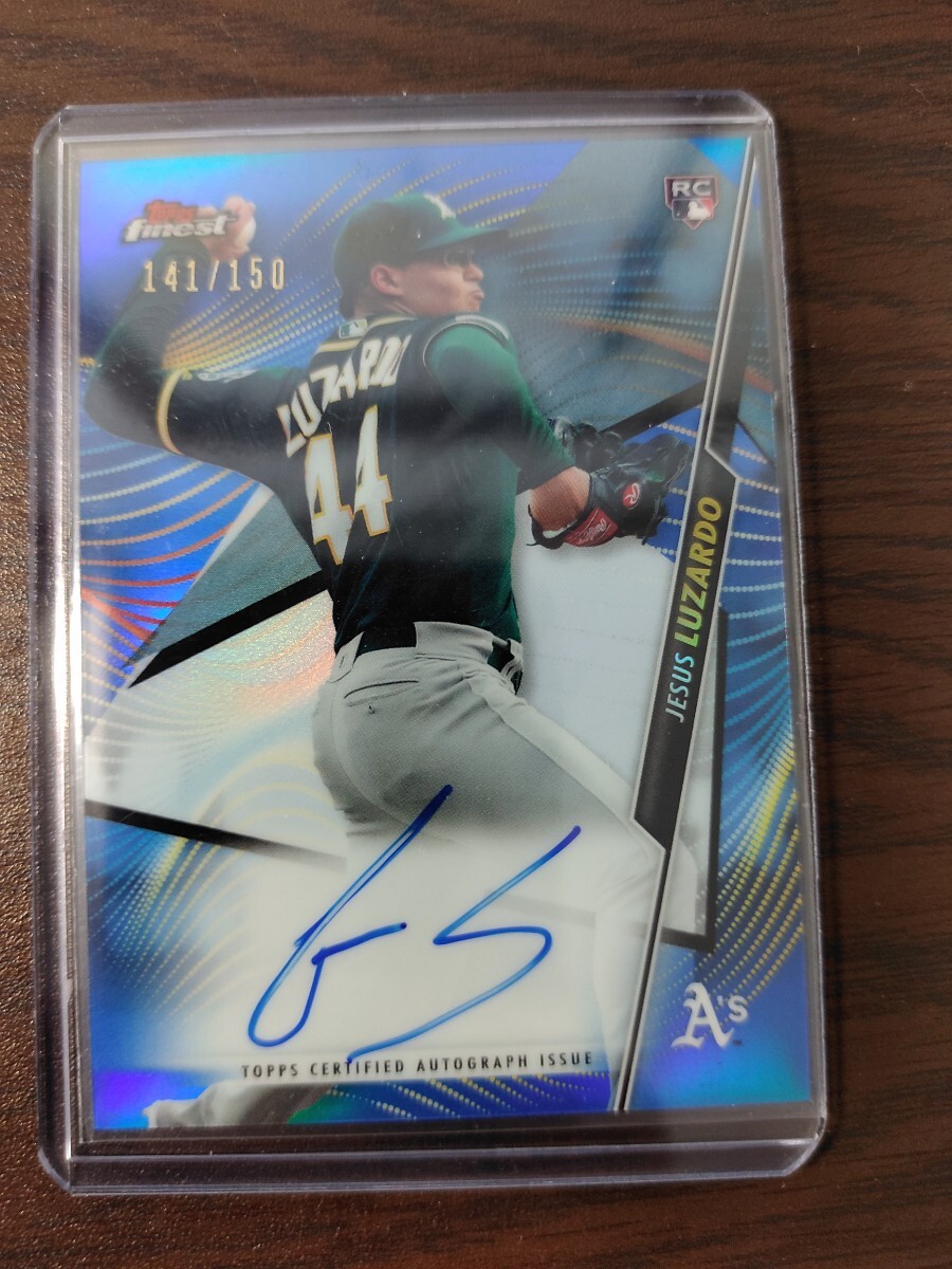 150枚限定 Jesus Luzardo OAK #/150 Blue Refractor 2020 Topps Finest ...
