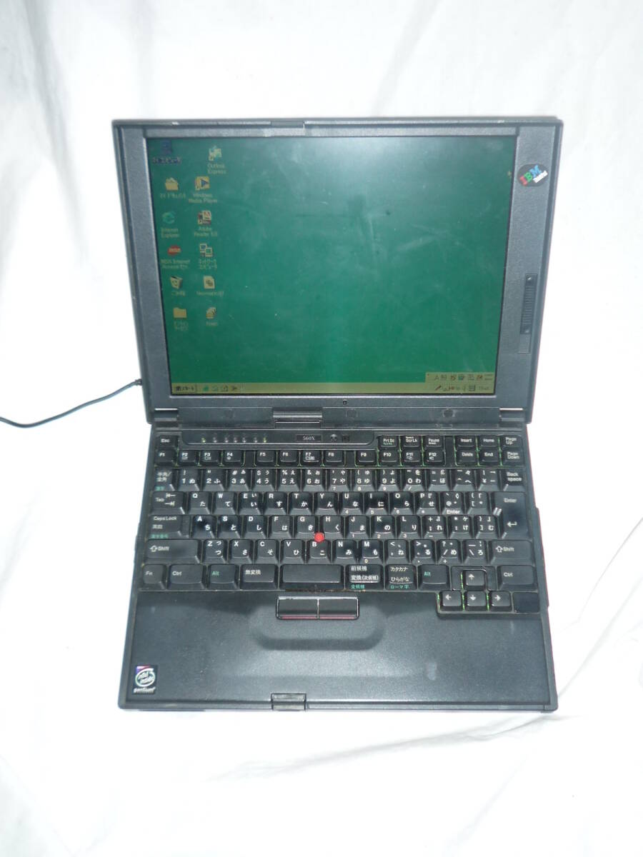 IBM ThinkPad 560X 2640-70J ACアダプタ付 Windows98 ジャンク扱い(12インチ～)｜売買されたオークション ...
