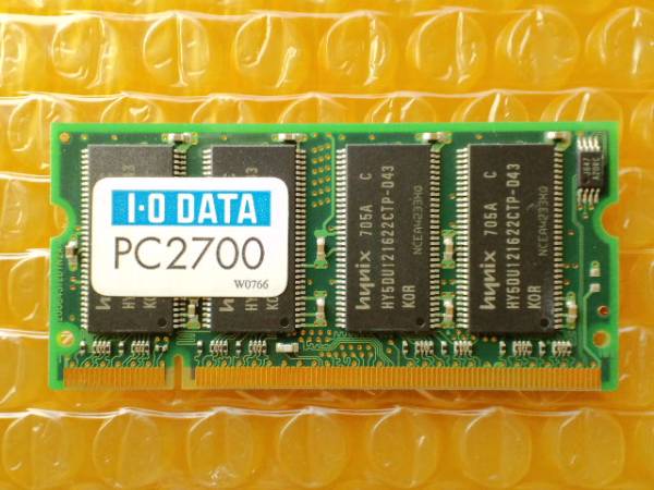 I-O DATA PC2700 DDR333 S.O.DIMM 512MB SDD333-512M(512MB)｜売買されたオークション情報 ...