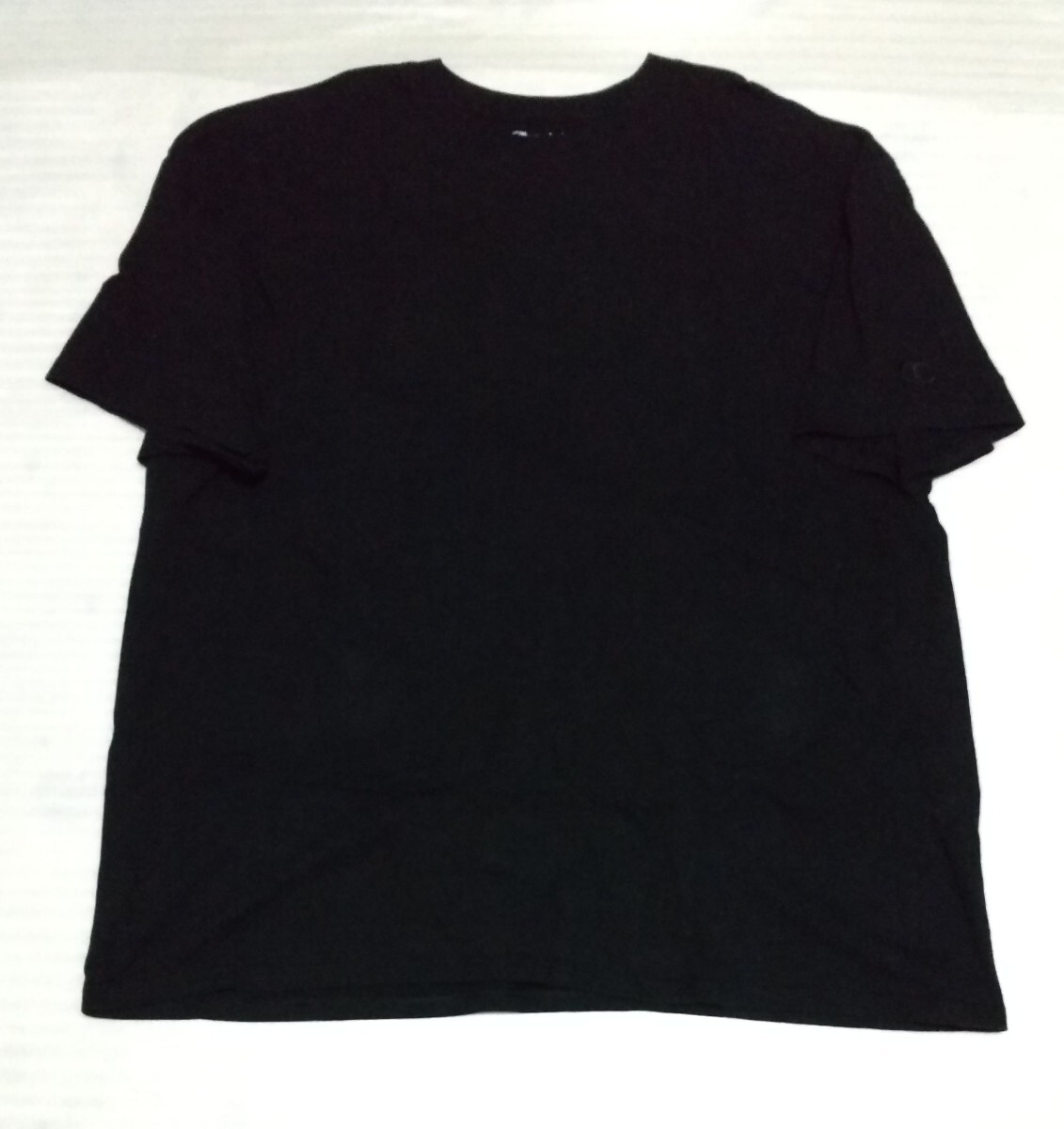 Champion.com サイズ3XL ASIA 4XL 半袖Tシャツ無地ワンポイント刺繍スポーツAUTHENTICファッション黒色ウェア ...