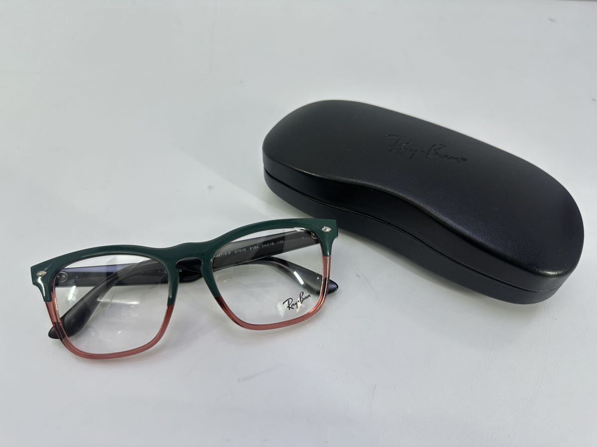 Ray-Ban レイバン メガネフレーム RB4487-V-F-8194 グリーン/クリアピンク 54 18-145 STEVE #A242 ...
