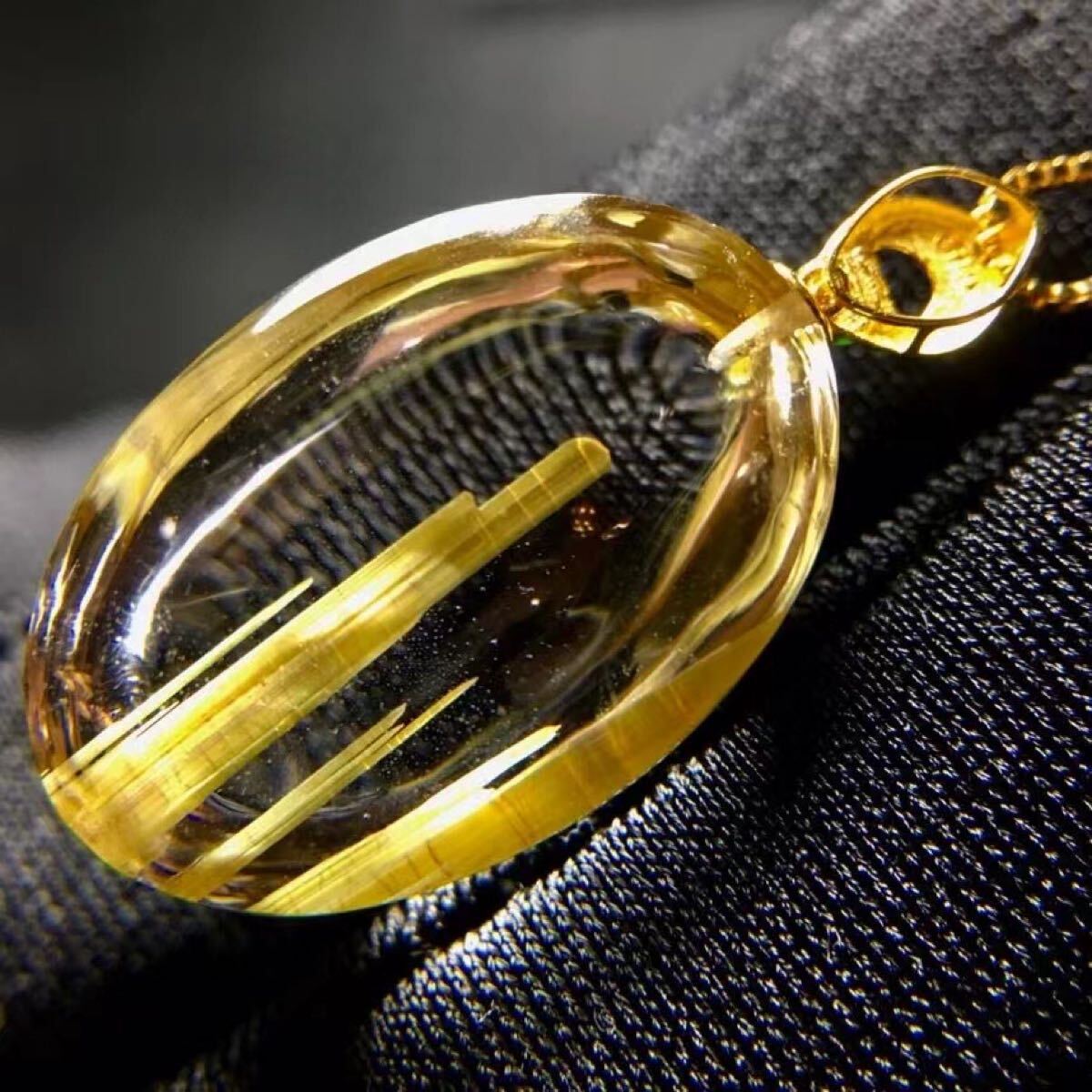 天然 タイチンルチルクオーツ ペンダントトップ k18 4.6g(クリスタル、水晶)｜売買されたオークション情報、yahooの商品情報をアーカイブ公開 - オークファン（aucfan.com）