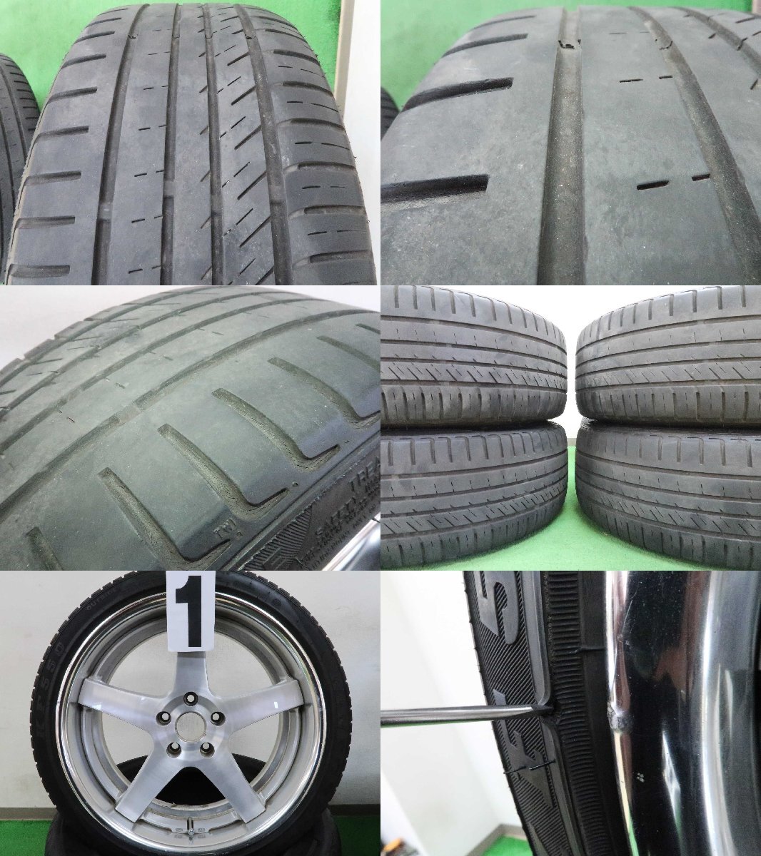 4本 タナベ SSR エグゼキューター EXECUTOR EX01 19インチ ホイール 8J +30 +37 5H PCD114.3 ラジアル KINFOREST KF550 2021年 ...