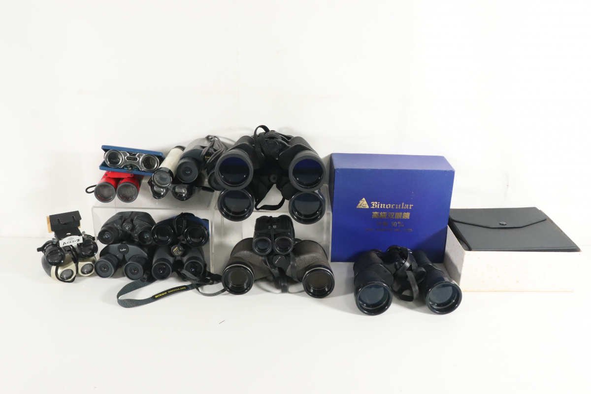 双眼鏡まとめ Binocular 高級双眼鏡 12倍 50m/m Nikon COSMO WING Lions SPORTS GLASS ...