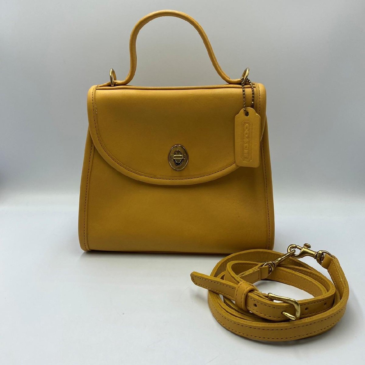 COACH コーチ 9985 2Wayバッグ ブランド レディース レザー イエロー系 クロスショルダー ハンドバッグ(ハンドバッグ)｜売買さ ...