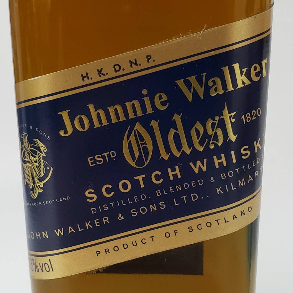 24品/A047663-1/M123-579/KH10000 酒 Johnnie Walker Oldest SCOTCH WHISKY ジョニーウォーカー ブルーラベル オールデスト 43 ...