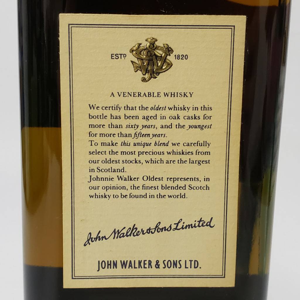 24品/A047663-1/M123-579/KH10000 酒 Johnnie Walker Oldest SCOTCH WHISKY ジョニーウォーカー ブルーラベル オールデスト 43 ...