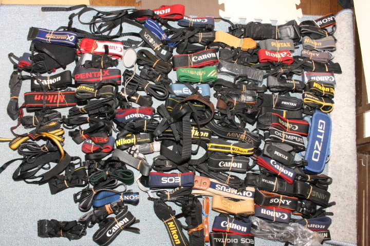 訳あり大特価 CANON NIKON PENTAX OLYMPUS SONY等 カメラ ストラップ 約100本まとめ #M440(キヤノン ...