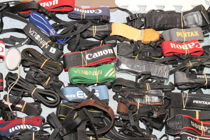訳あり大特価 CANON NIKON PENTAX OLYMPUS SONY等 カメラ ストラップ 約100本まとめ #M440(キヤノン ...