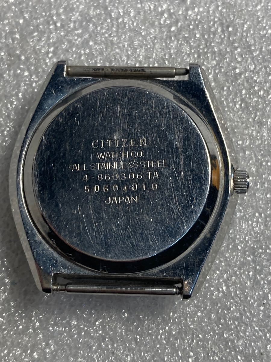 CITIZEN シチズン CRYSTRON クリストロン 4-860306 白文字盤 メンズ腕時計(その他)｜売買されたオークション情報 ...