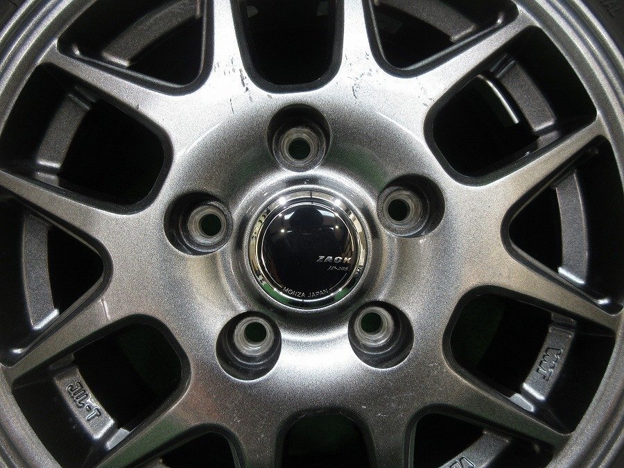 ZACK JP205 14インチ 14×5J +45 114.3 2021年製/8分山 BLIZZAK VL1 165/80R14 97/95N LT スタッドレス 4本 タウンエース/ライト ...