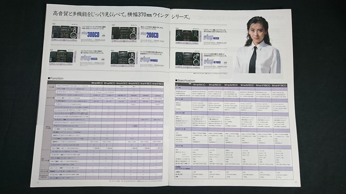 Lo-D ローディ ステレオ総合 カタログ 1987年9月 中山美穂 日立 HITACHI /wing シリーズ/DAD-001/DAD-5500/DA-P300/DAD-P100/HMA ...