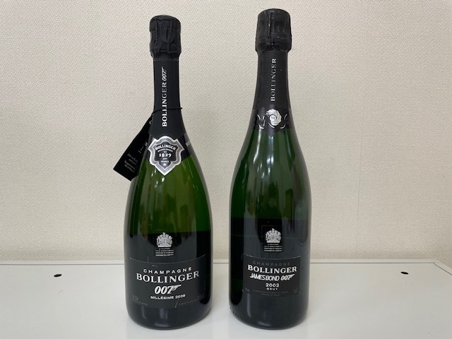 2本セット 未開栓 Bollinger ボランジェ ジェームス ボンド 007 限定モデル 2002年/2009年 シャンパン 箱あり 12％ 750ml(シャンパーニュ)｜売買された ...
