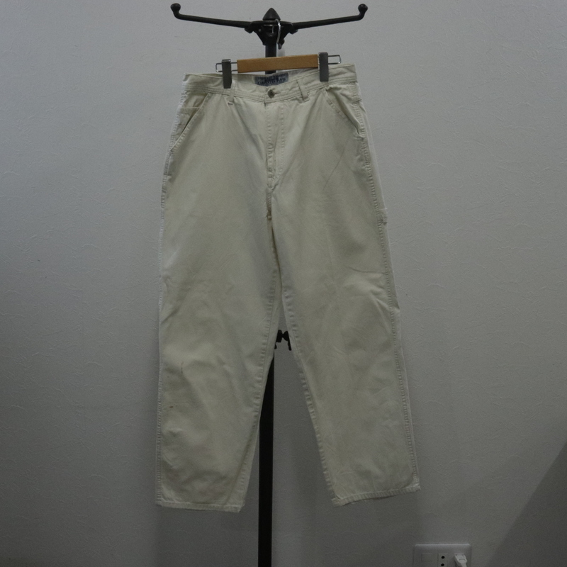 H277 2000年代製 CARPENTER ホワイト ペインターパンツ 00s 表記33インチ 白 アメカジ ストリート ワーク ...